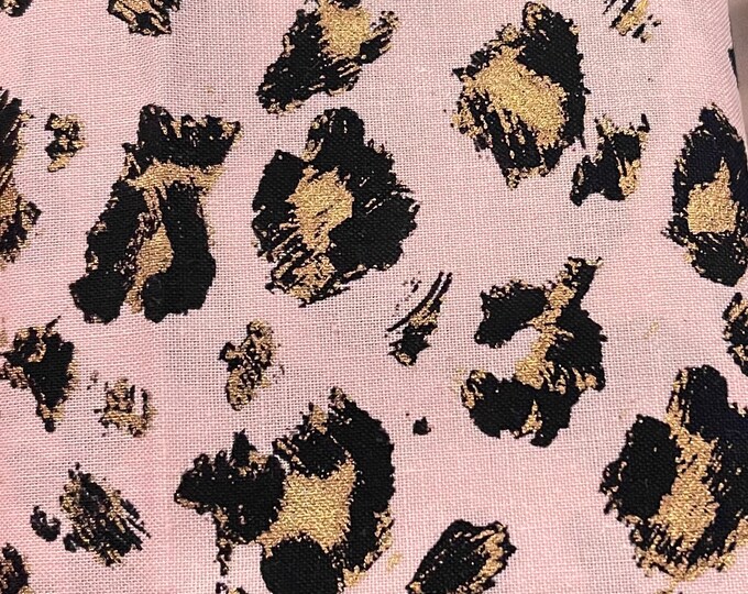 Fabric - 64 Inches, Light Pink Cheetah / Leopard - Etsy