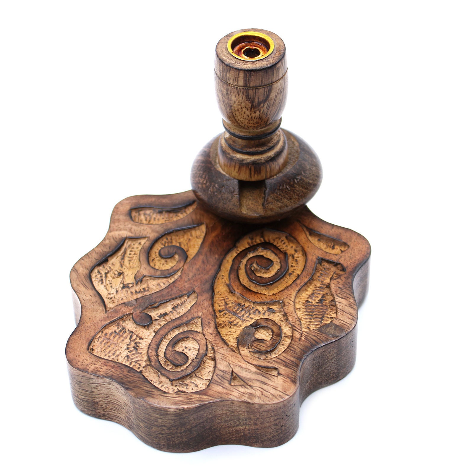 Hand-made Small Mango Wood Backflow Burner-tree of Life Design.13 X 15 ...