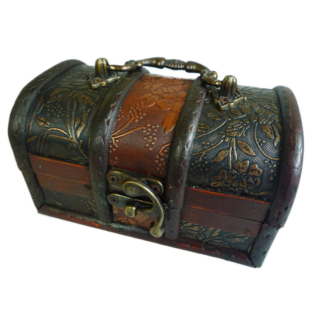 Steam Punk Hand-crafted Wooden Sets of 2 Large Colonial Boxes Metal ...