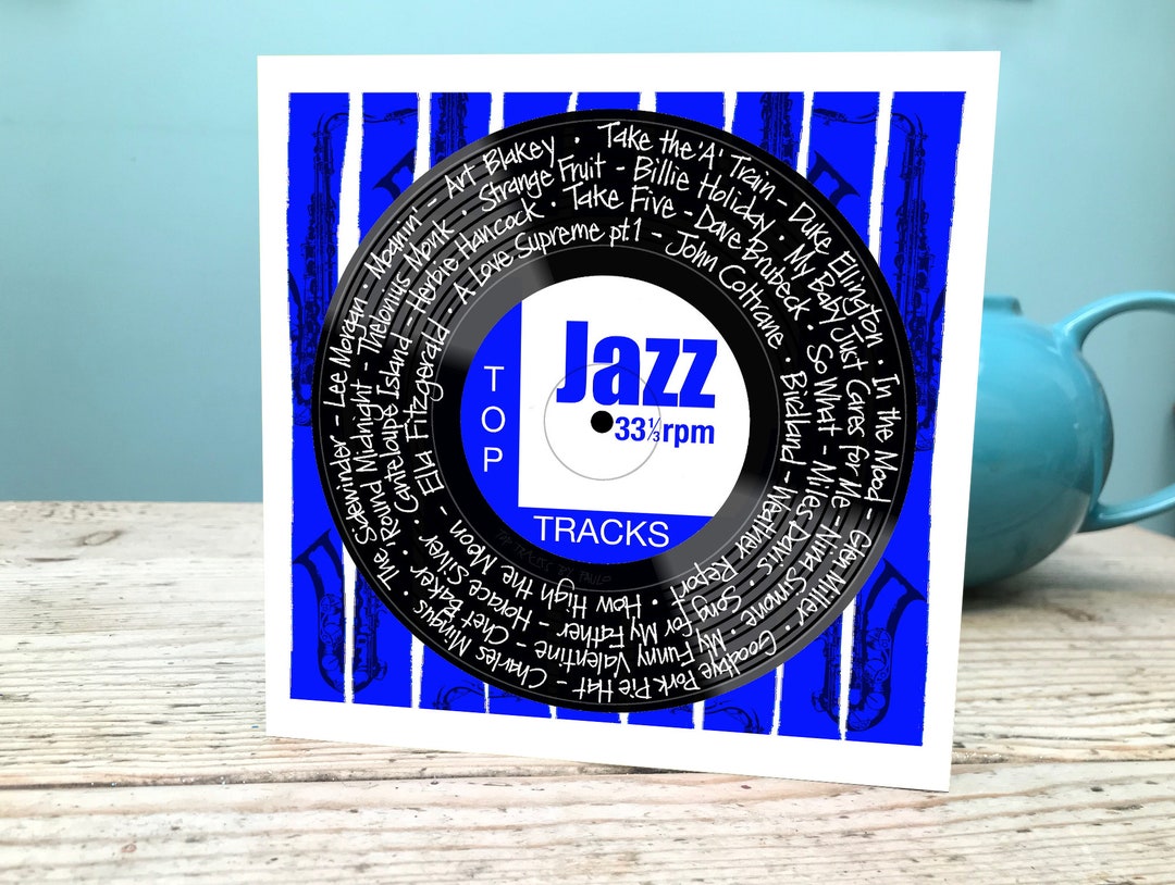 Jazz Card / Jazz Fan Card / Jazz Birthday Card / Jazz Lover Greetings ...