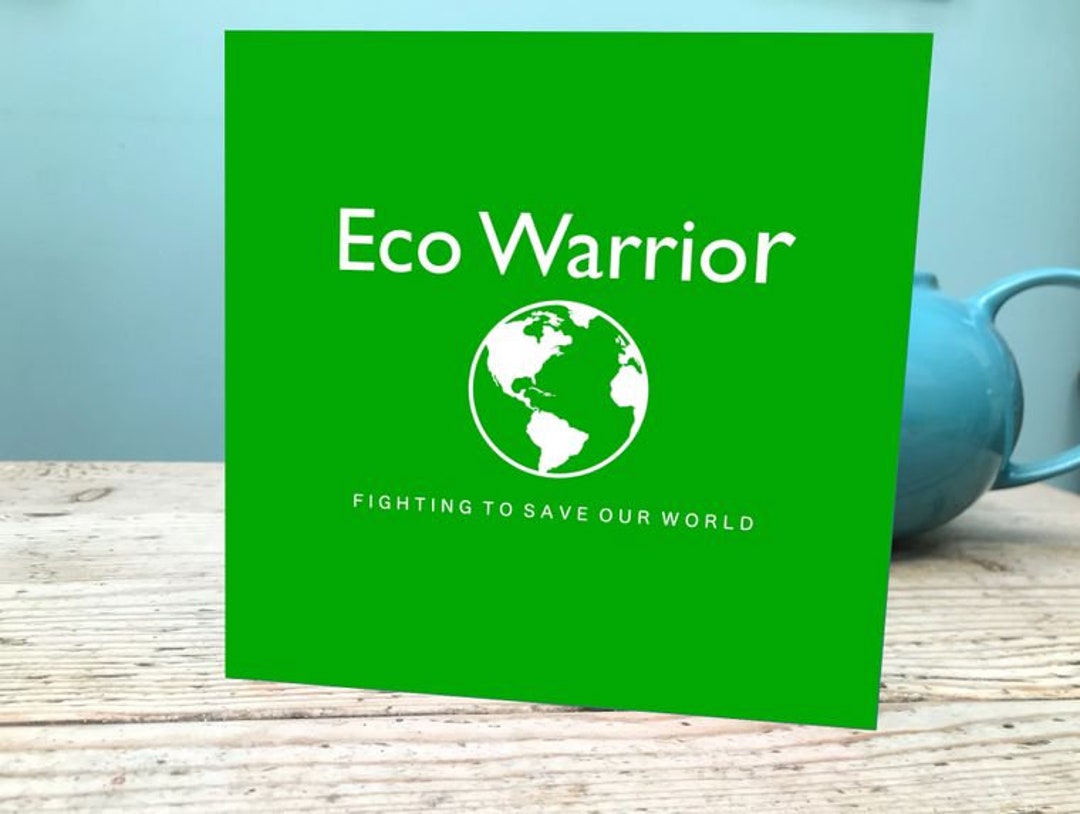 Eco Warrior Birthday Card / Climate Change Card / Eco Activist Birthday ...