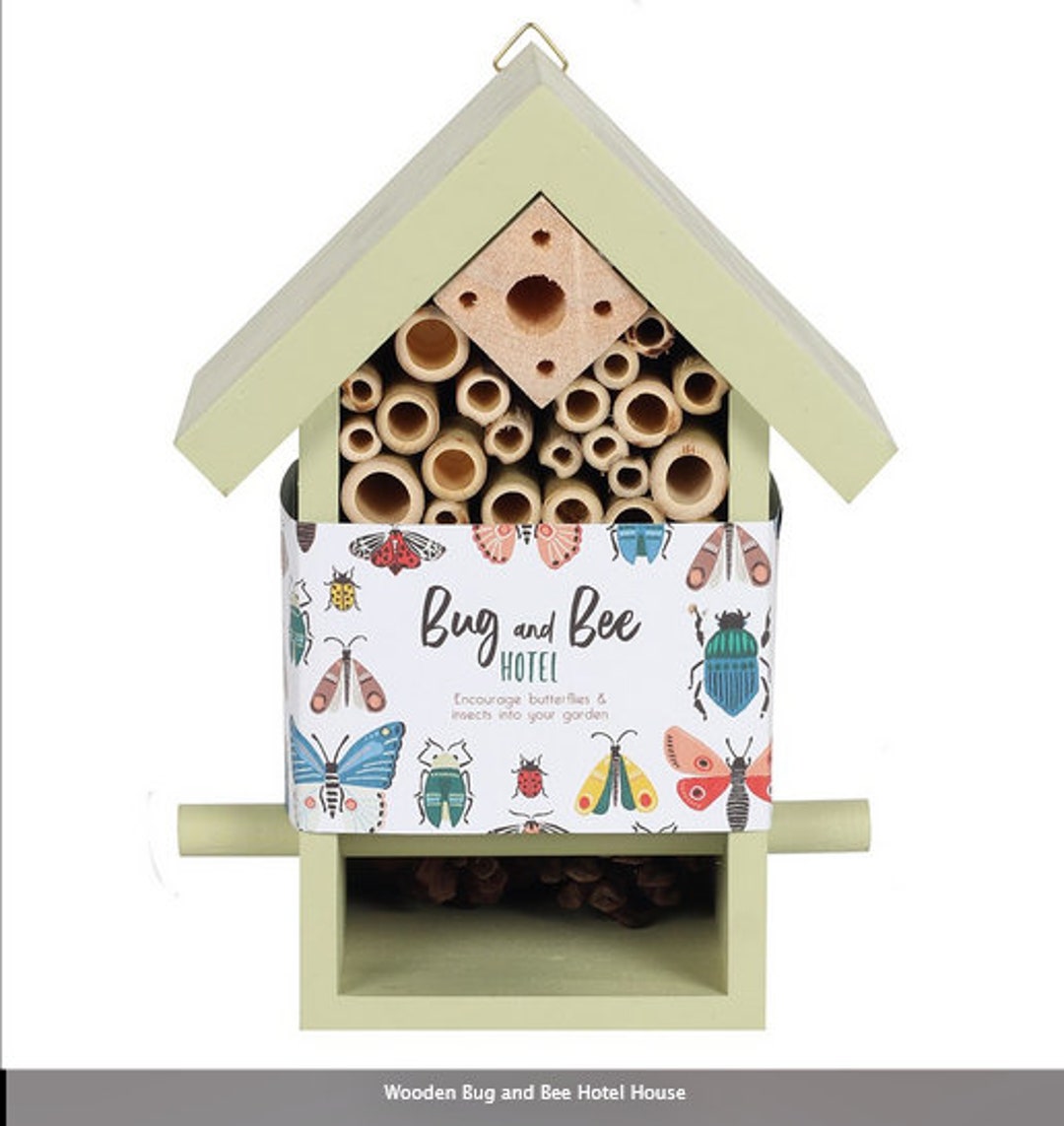 Wooden Bug and Bee Hotel House H24cm X W18.5cm X D13cm - Etsy