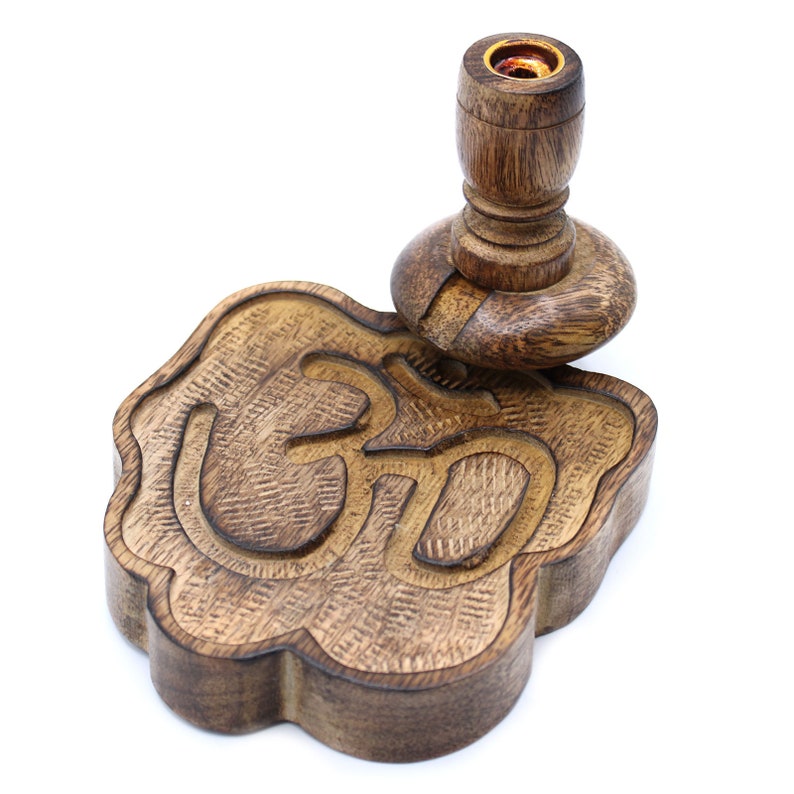 Hand-made Small MANGO Wood Backflow Burner-om DESIGN.13 X 15 X - Etsy