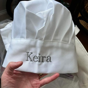 Personalized Kids Chef Hat: Embroidered Name, Cooking Gift for Birthday ...