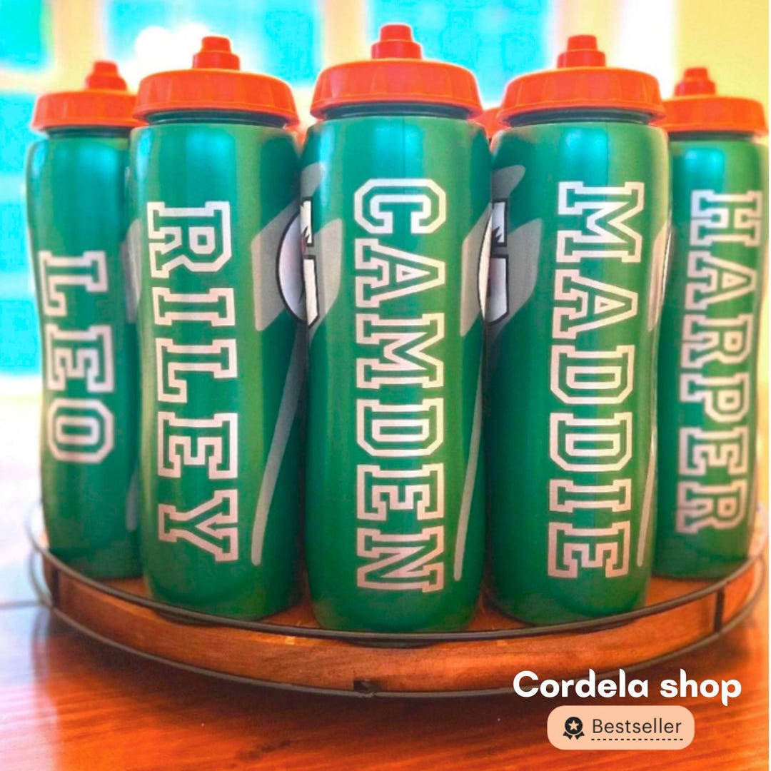 Personalized Sports Water Bottle Decal: for Gatorade Bottle Name Sicker ...