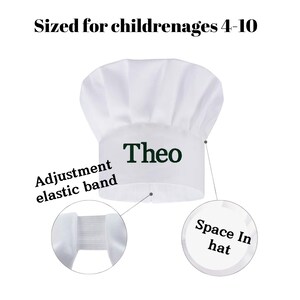 Personalized Kids Chef Hat: Embroidered Name, Cooking Gift for Birthday ...