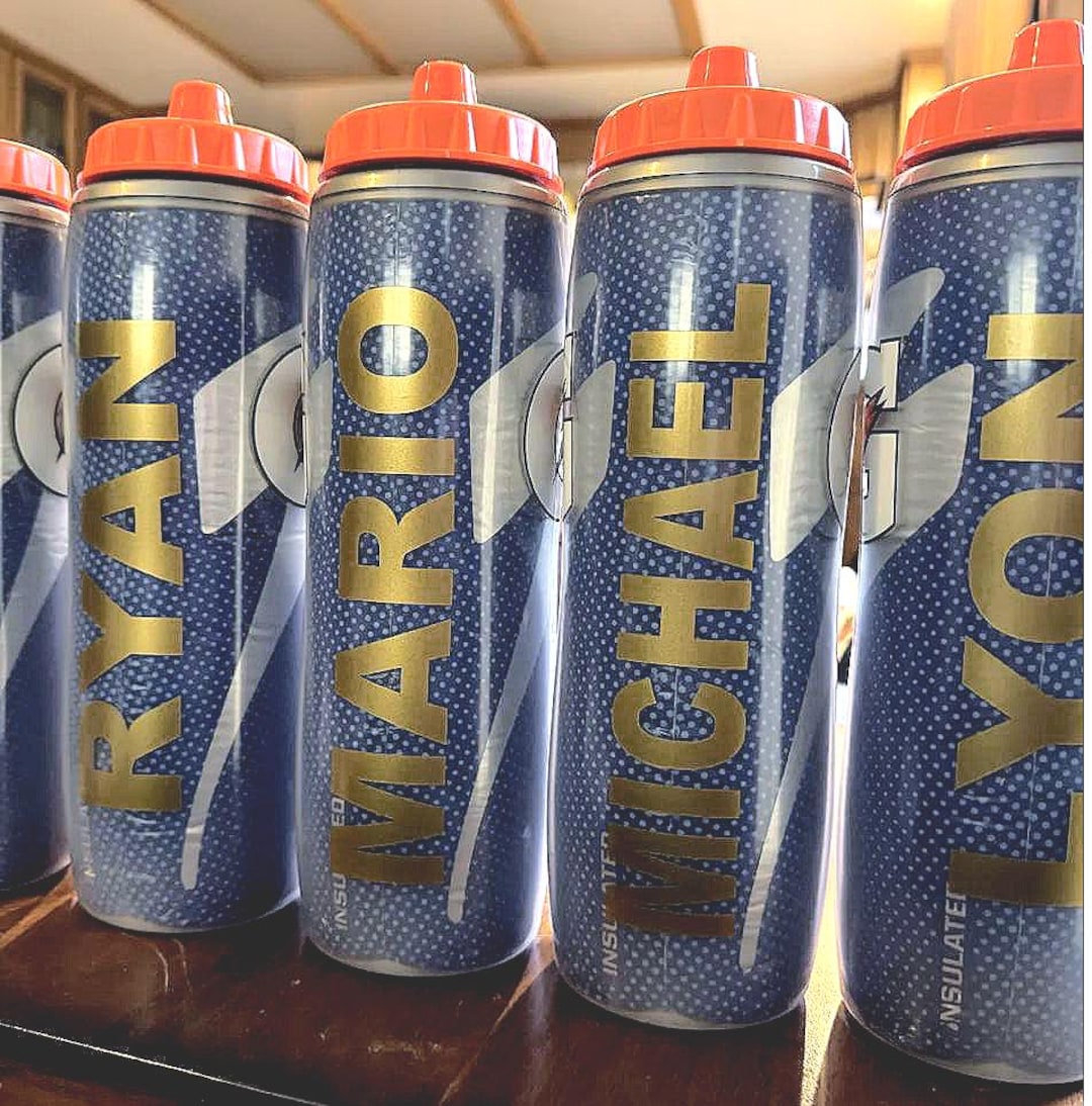 Personalized Gatorade Water Bottle Decal: Custom Name Label Bottles Not ...