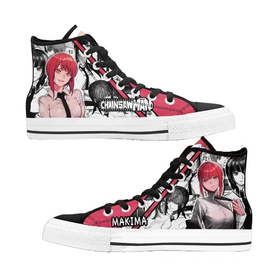Makima High Top Shoes Custom Manga Anime Sneakers - Etsy