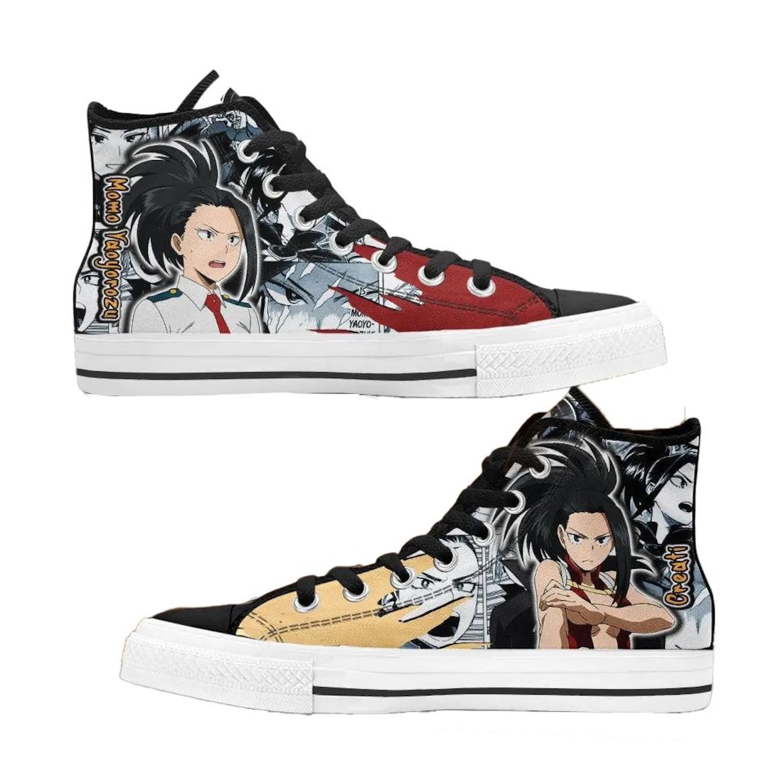 Momo Yaoyorozu High Top Shoes Custom Anime Sneakers - Etsy
