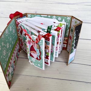 Gnomes Christmas Scrapbook Mini Album, Gnome Lover Holiday Gift, Secret ...