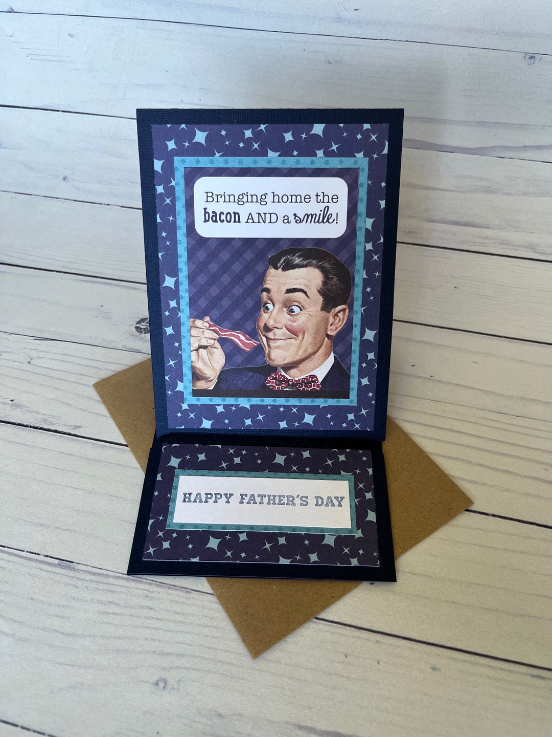 Father's Day Easel Card, Authentique Funny Dad Fancy Handmade Greeting ...