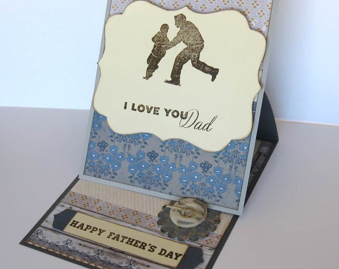 Father's Day Card 3D Pop up Card Paper Handmade Greeting - Etsy