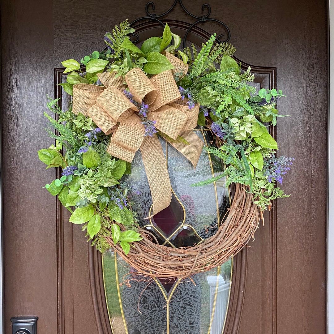 Everyday Greenery Wreath, Rustic Wreath, Wreath for Year Round, Decor ...