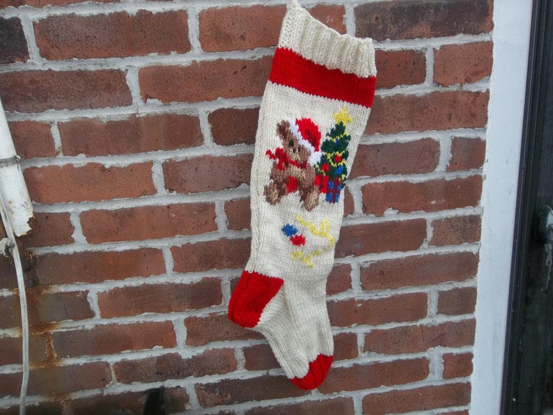 Teddy Bear Christmas Stocking, Personalized for Free - Etsy
