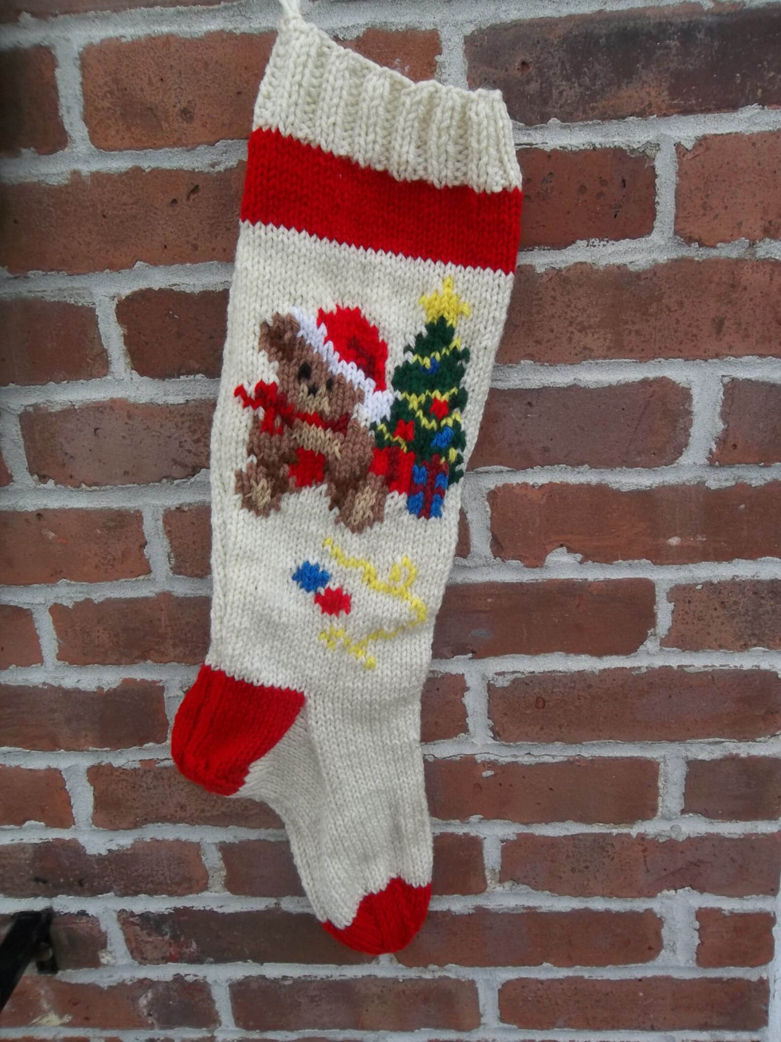 Teddy Bear Christmas Stocking, Personalized for Free - Etsy