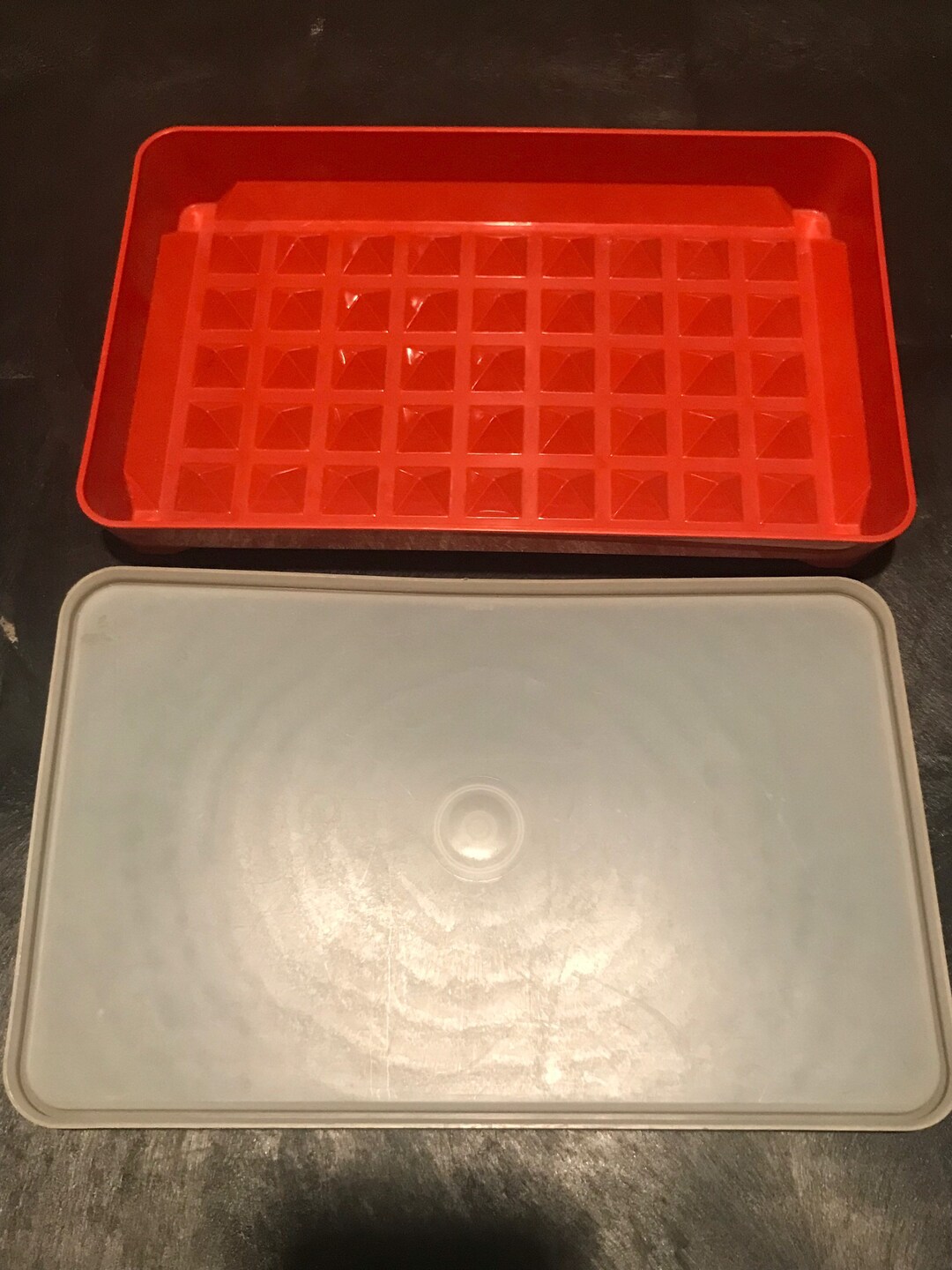 Vintage Paprika Tupperware With Lid Hot Dog Bacon Keeper 1292-5 Deli ...