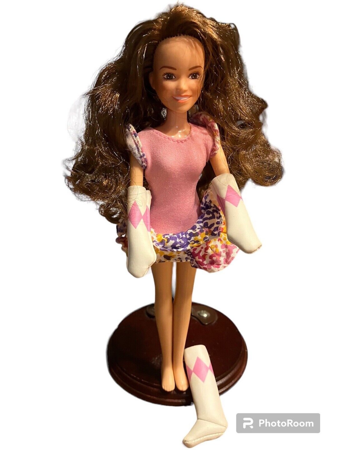 Pink Power Ranger Kimberly Doll Bandai 90s Dress Gloves Boot Action ...