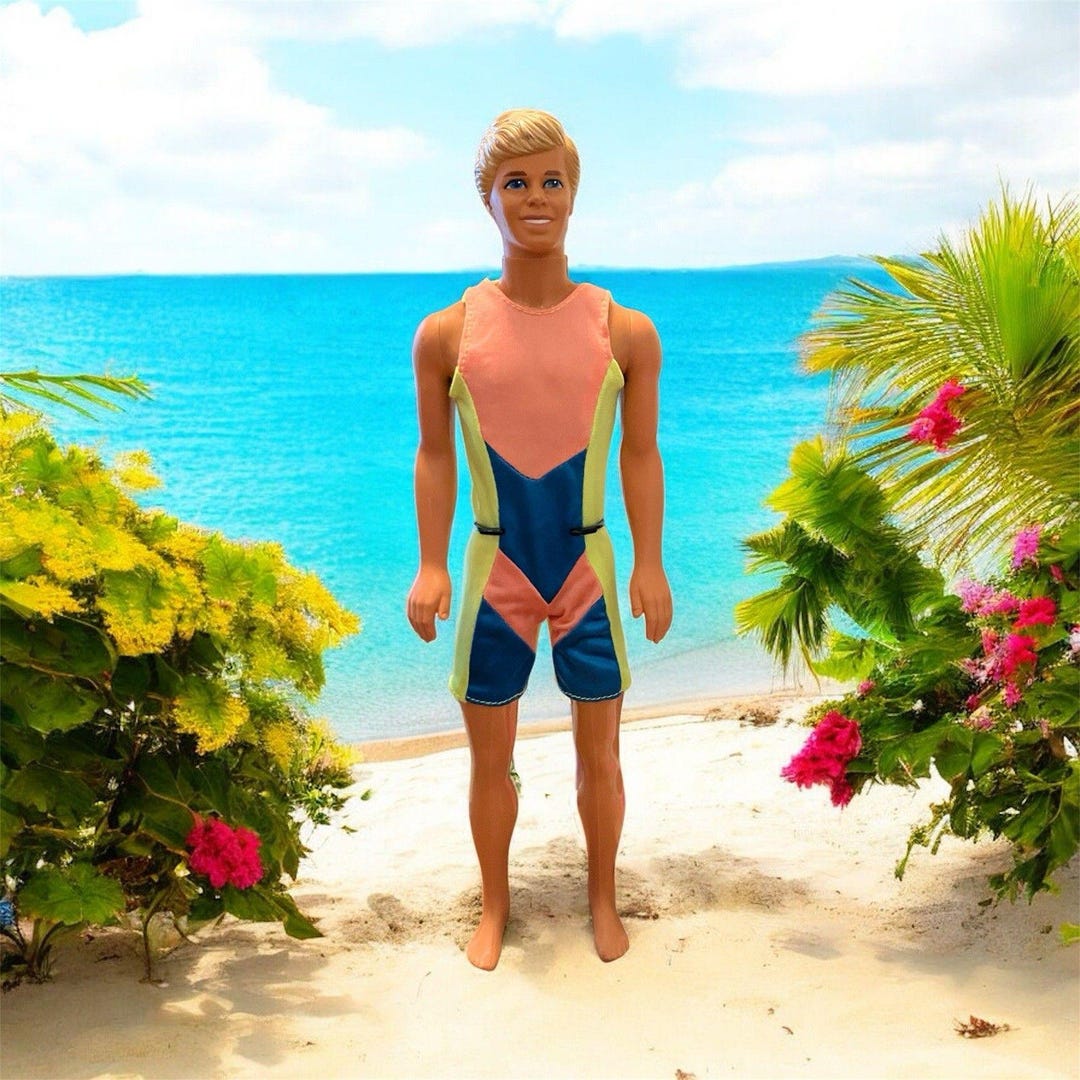Hawaiian Fun Ken Doll Barbie Boyfriend Vintage 1991 90s Doll in Scuba ...