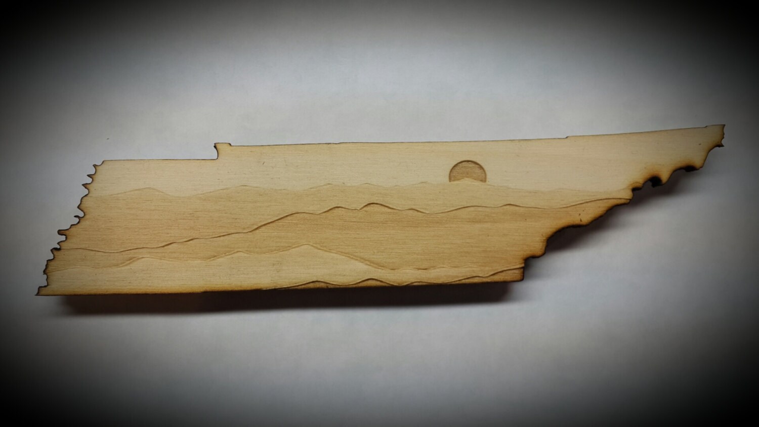 Tennessee-shaped Smoky Mountain Magnet | Etsy