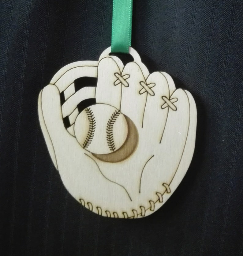 Laser-cut Wooden baseball Ornament - Etsy
