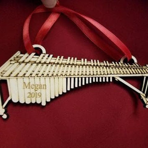 Laser Cut and Engraved Wooden baritone Ornament - Etsy