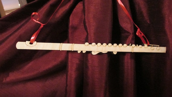 Laser Cut and Engraved Wooden Flute | Etsy