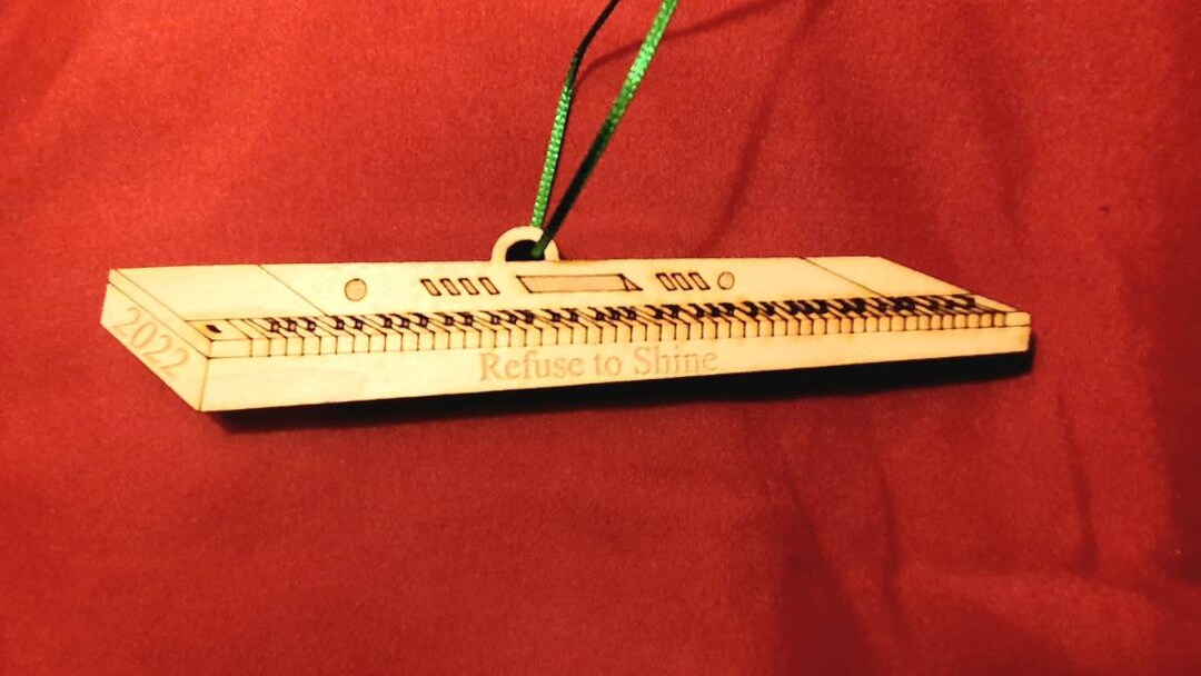 Laser Cut and Engraved Wooden, Electric Keyboard - Etsy