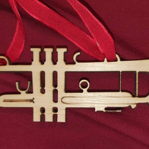 Laser Cut and Engraved Wooden, Trumpet - Etsy