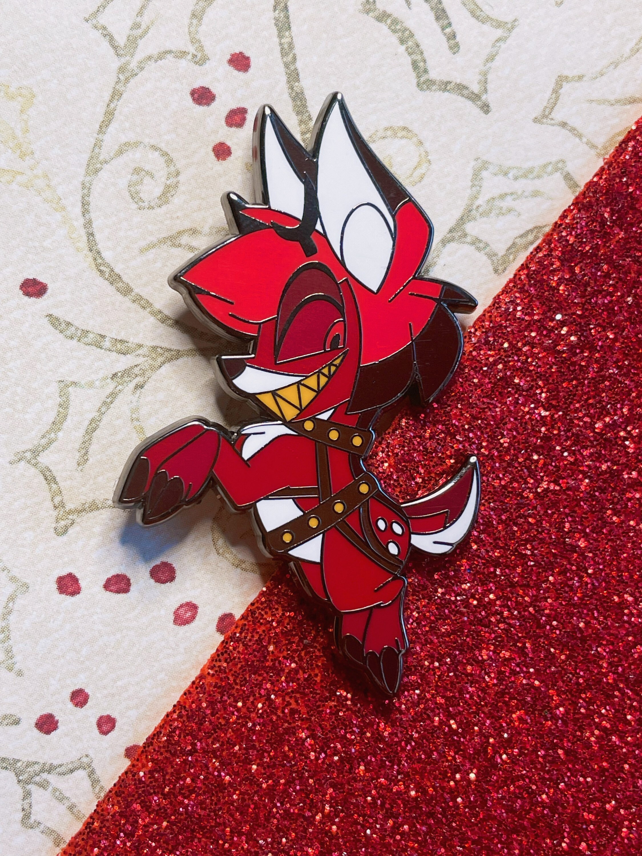 LE Hazbin Hotel Alastor & Chaggie Christmas Pin Set - Etsy Singapore