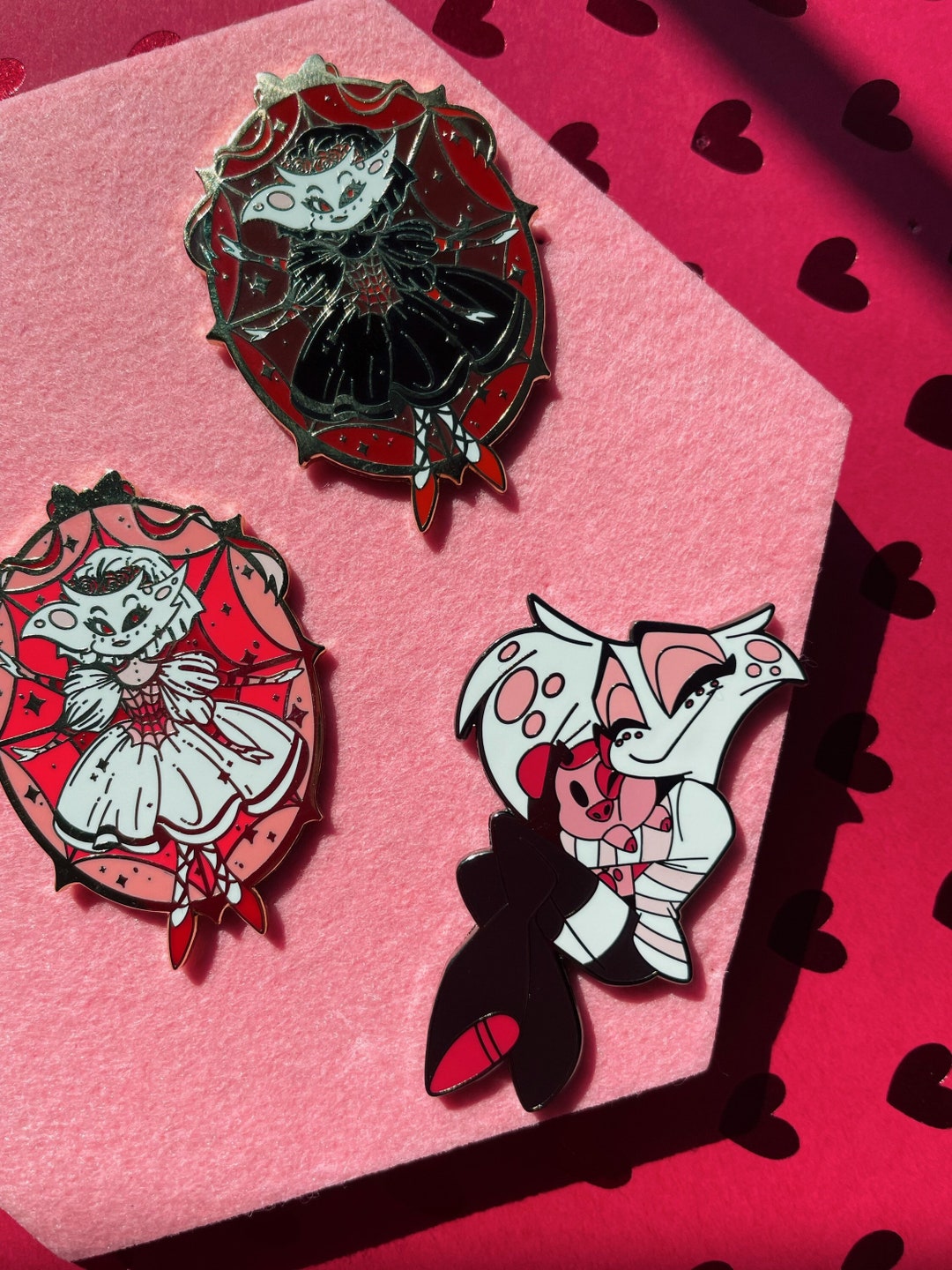 Hazbin Hotel Angel Dust Fat Nuggets Hug Enamel Pin Pre Order Etsy