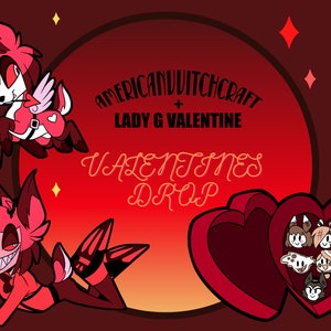 PRE-ORDER Hazbin Hotel Valentines LE Alastor Enamel Pin Set - Etsy