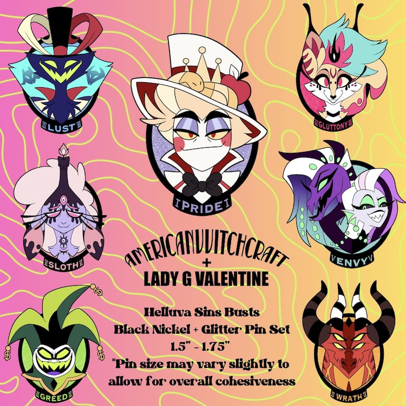 Deadly Sins Helluva - Etsy
