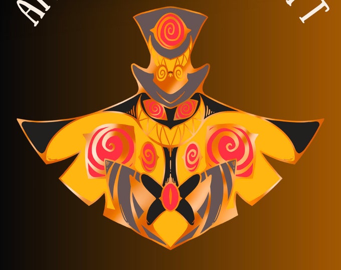 IN HAND Hazbin Hotel Hypnosis Sir Pentious 2" Pin - Etsy