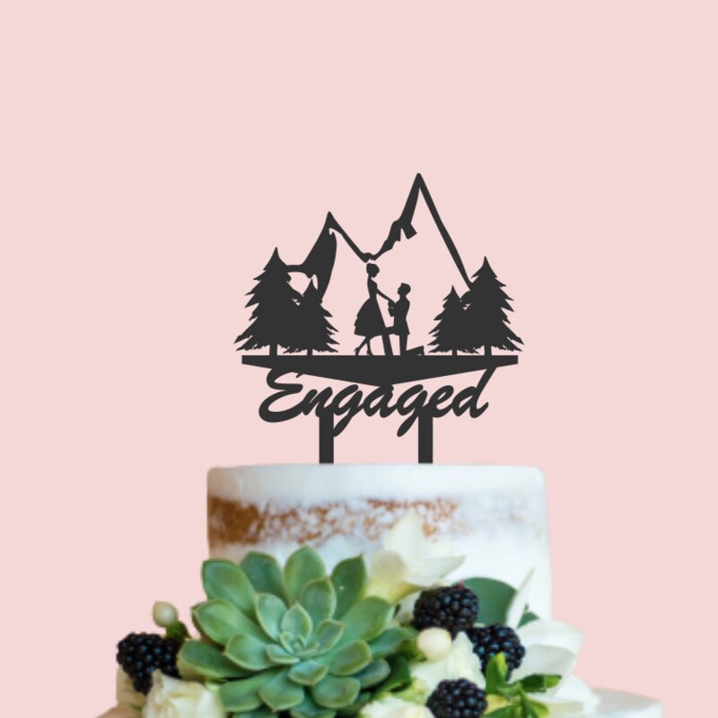 Mountain Cake Topper - Etsy