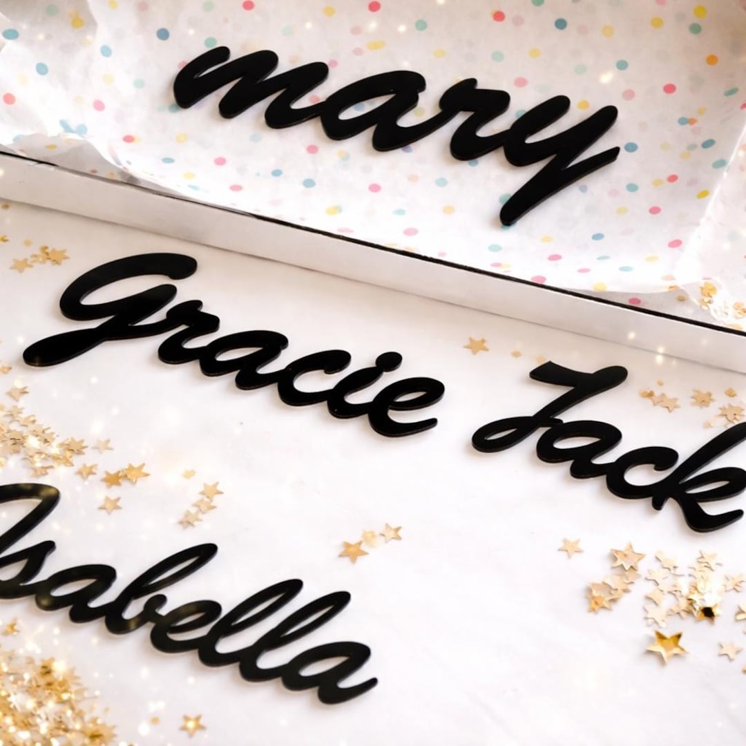 Acrylic Table Name Place Cards: Laser Cut Dinner Decor - Etsy