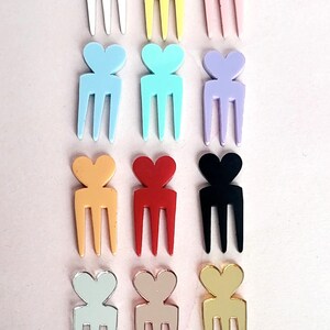 Mini Fruit Picks, Heart Picks, Heart Food Picks, Strawberry Heart Picks ...