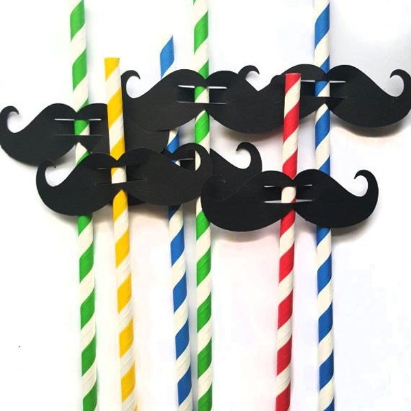 Mustache Straws - Etsy