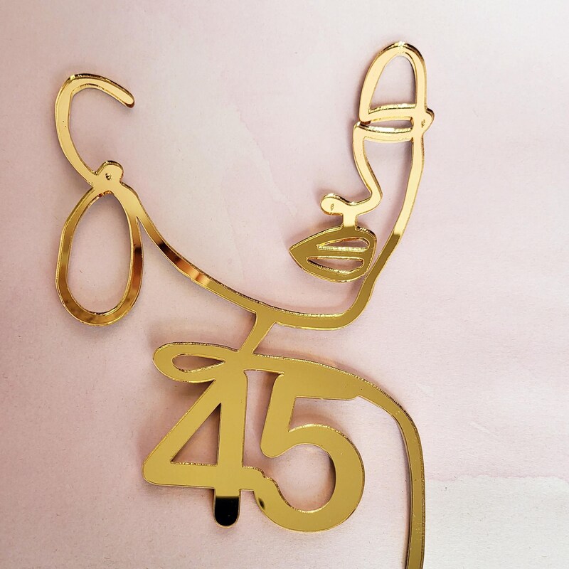 Lady Cake Topper - Etsy