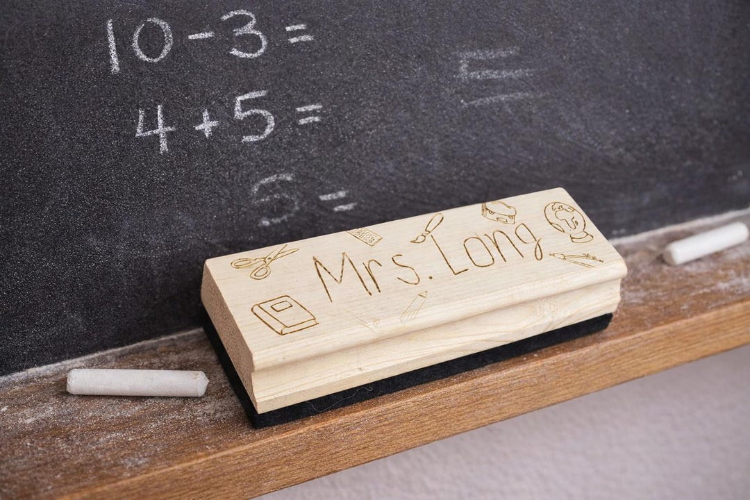 Personalized Teacher Eraser | Custom Engraved Classroom Gift - Etsy
