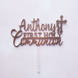 First Holy Communion Cake Topper, Holy Communion Cake Topper, Communion ...