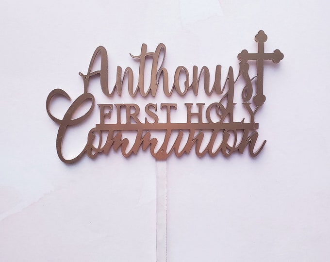 First Holy Communion Cake Topper, Holy Communion Cake Topper, Communion ...