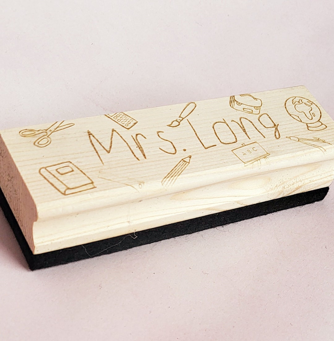 Teacher Gifts, Chalkboard Eraser, Felt Wood Eraser, Eraser for ...