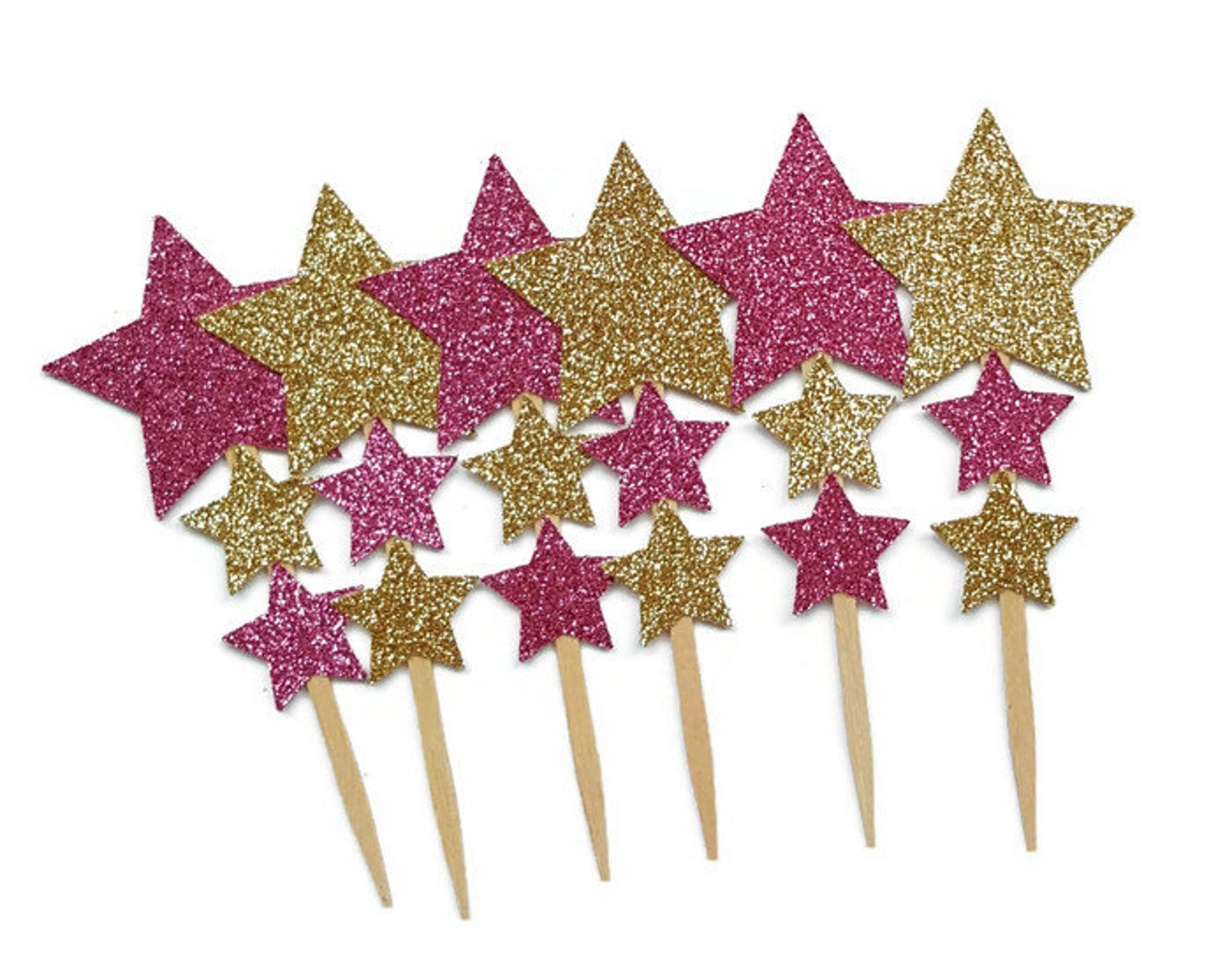 Topper estrella de oro topper pastel de estrella rosa topper - Etsy España