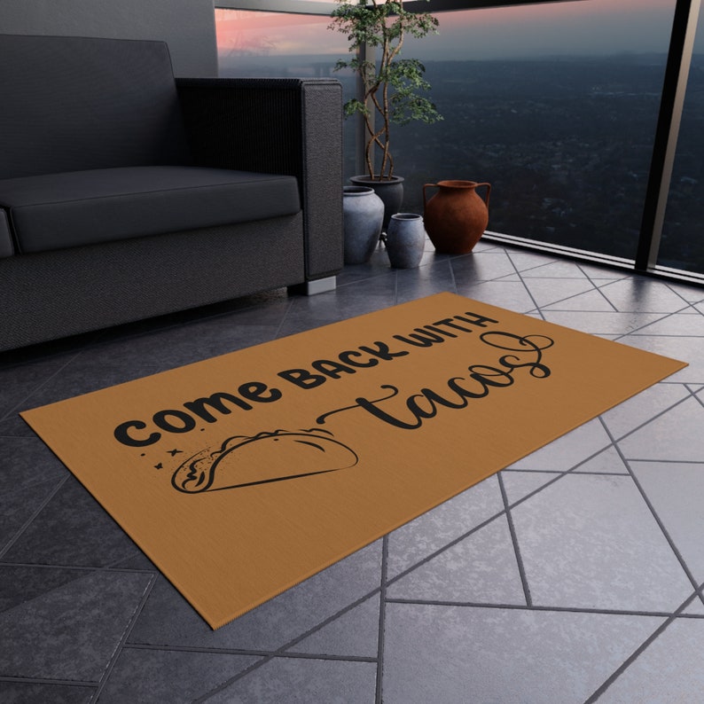 Come Back With Tacos Outdoor Rug | Funny Door Mat | Welcome Mat | All ...