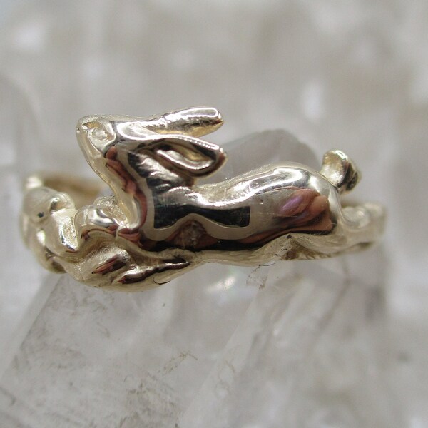 Rabbit Ring - Etsy