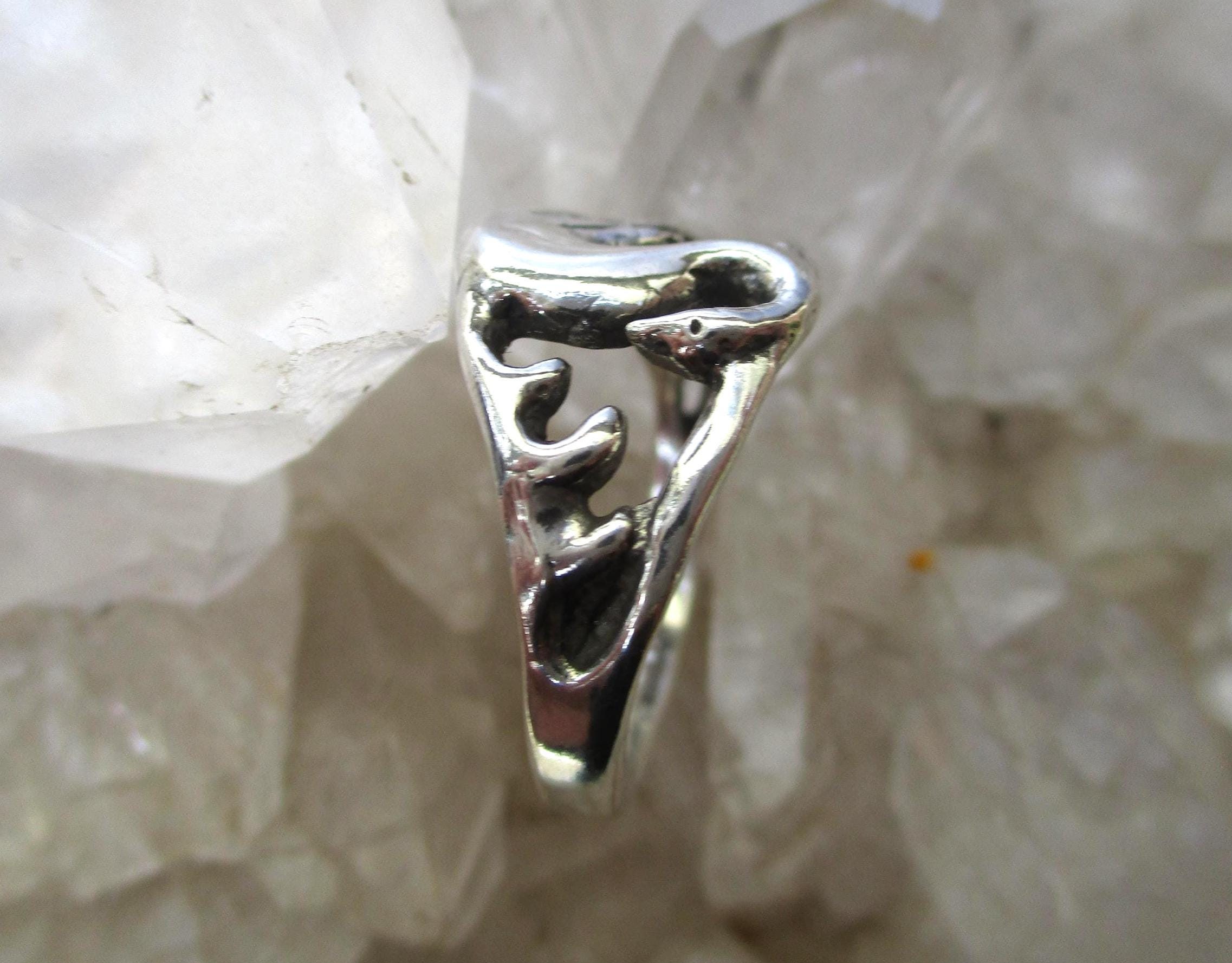 Swan Ring ~sterling Silver~ Hand Cast Original Size 6 - Etsy