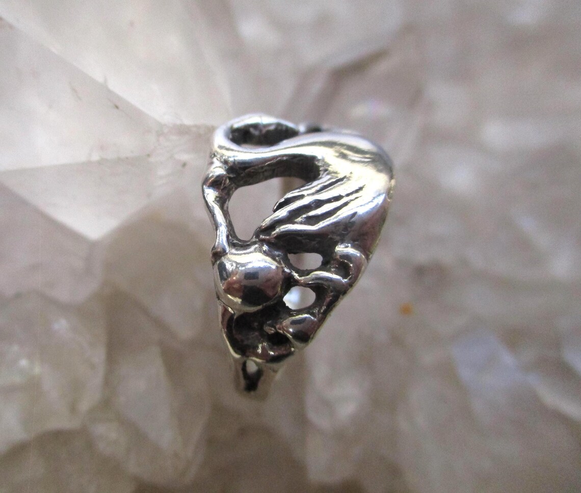 Swan Ring ~sterling Silver~ Hand Cast Original Size 6 - Etsy