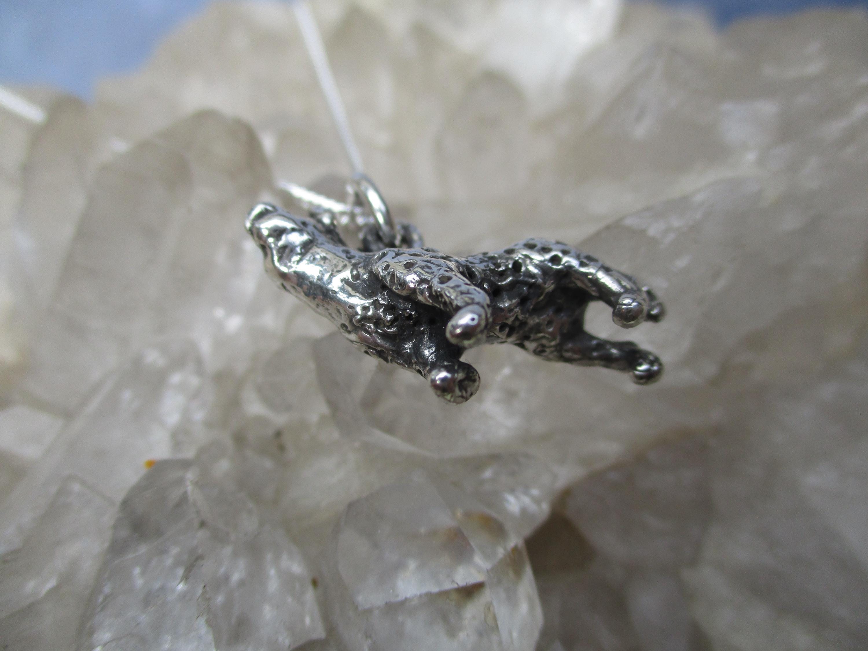 Hyena Necklace -hand Cast Sterling Silver- 3/d Details W/18 Inch ...