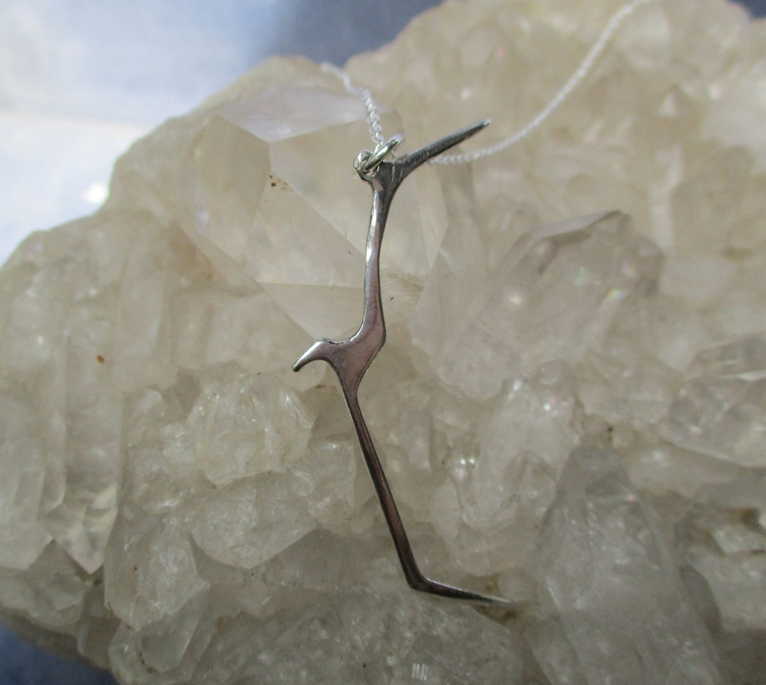 Albatross Necklace long Hand Cast Sterling Silver W/20 Sterling Chain ...