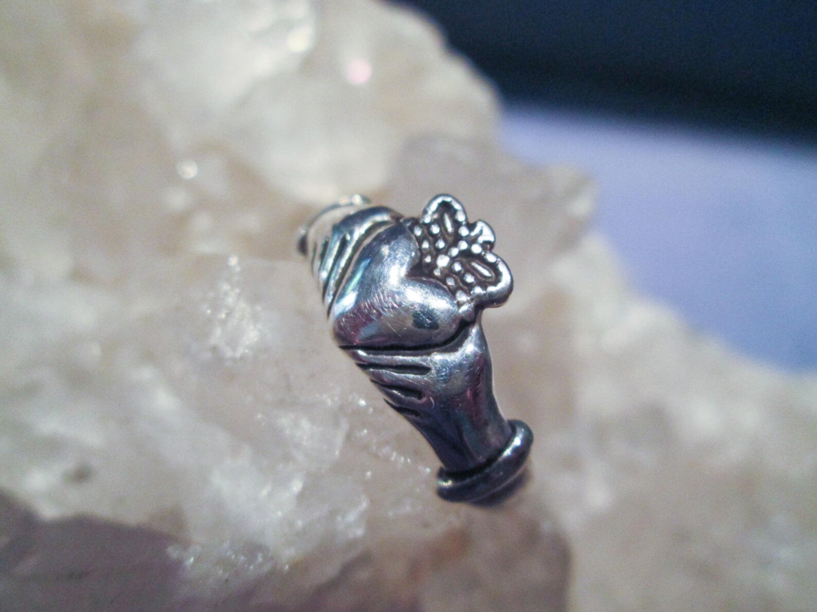 Claddagh Ring Sterling Silver Hand Cast Sterling Silver - Etsy